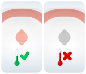 Skládací vanička pro kojence s teploměrem a vložkou Ricokids RK-287 v bílé a růžové barvě