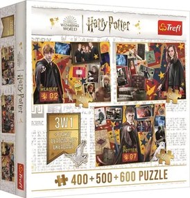 Trefl - Puzzle - Harry Potter: Ron. Hermiona a Harry / 400.500.600 díl