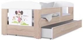 Dětská postel 160 x 80 cm FILIP BOROVICE vzor MINIE Rozměry postele: 160x80 cm