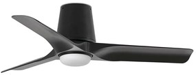 FARO Barcelona FARO 33827-1TW - LED Stm. str. vent. HEY TUB S LED/10W/230V černá pr. 90 cm + DO 33827-1TW