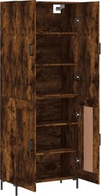 Skříň highboard kouřový dub 69,5 x 34 x 180 cm kompozitní dřevo 3195792