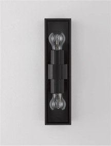 NV 9492442 Venkovní nástěnné svítidlo REGINA antracitový hliník a čiré sklo E27 2x12W 220-240V bez žárovky IP65 - NOVA LUCE