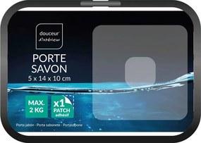 Matně černá kovová mýdlenka bez vrtání Filaire Aluminium – douceur d'intérieur