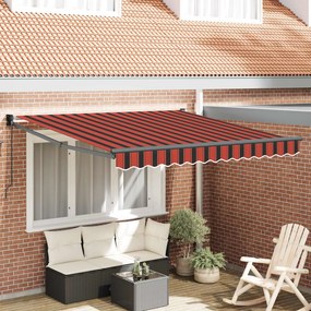 Stahovací markýza Oranžová a hnědá 300 x 250 cm 3329947