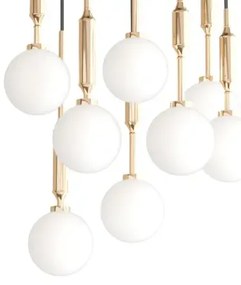 Designový lustr Ero 13 zlatá
