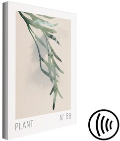 Obraz Rostlina číslo 58 (1-dílný) svislý - krajina s rostlinným motivem