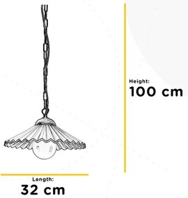 ONLI - Lustr na řetězu ROSINA 1xE27/22W/230V