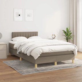 Box spring postel s matrací taupe 120x190 cm textil 3269790