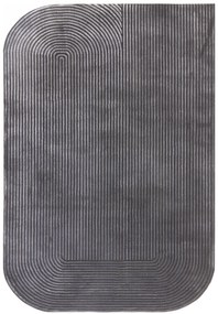Tribeca Design Kusový koberec Zoom Shape Black Charcoal Rozměry: 120x170 cm