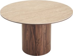 Kulatý jídelní stůl s keramickou deskou ø 120 cm Delphi – House Nordic