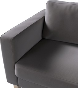 Potah na pohovku IKEA  Karlstad 3-místná, nerozkládací, krátký barva hnědá látka sametová