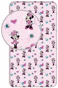 Jerry Fabrics Prostěradlo Minnie Flowers 02 90x200x25 cm