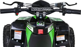Ramiz Čtyřkolka na baterie E-STAR zelená 35 km/h + motor 1000W + nafukovací kola + nastavení sedadla