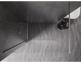 Mexen, Mexen Kioto-X sprchová stěna 150 x 200 cm, 10 mm průhledná, chrom - 800-150-101-01-00-X