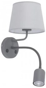 TLG Nástěnná LED lampa s vypínačem GRAY, šedé 2536