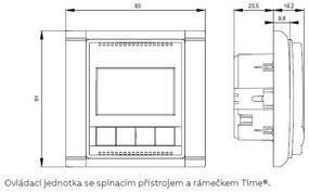 ABB Element,Time termostat pokojový bílá/bílá 3292E-A10301 03 programovatelný