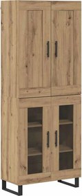 Vysoký bufet 2 ks Artisanový dub 69,5 x 34 x 180 cm 3403193