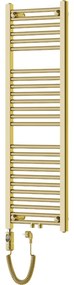 Mexen Mars, elektrické topné těleso 1200 x 400 mm, 300 W, zlatá lesklá, W110-1200-400-2300-50