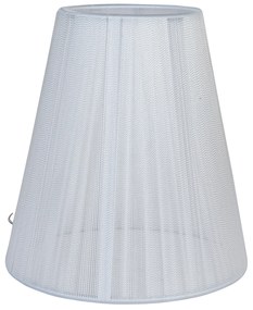 Bavlněné průsvitné stínidlo v bílé barvě - Ø 14*15 cm / E14