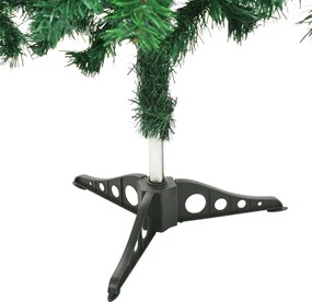 vidaXL Umělý vánoční stromek s LED a sadou koulí 120 cm 230 větviček [3077573] Barva: Bílo-zlatá
