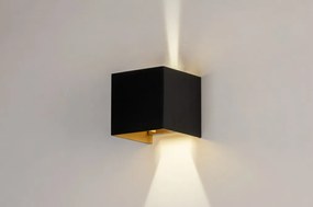 Nástěnné venkovní LED svítidlo Outdoor Grace Black and Gold