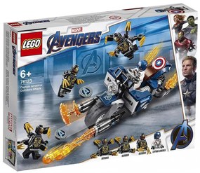 Lego stavebnice lego super heroes 76123 captain america: útok outriderů
