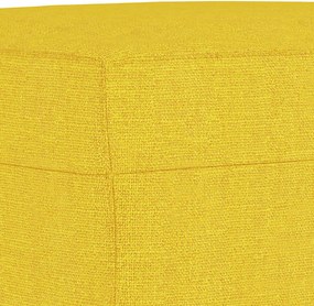 3dílná sedací souprava s polštáři světle žlutá textil 3201831
