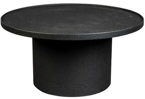 OnaDnes -20% Černý kovový kulatý konferenční stolek DUTCHBONE WINSTON 70 cm