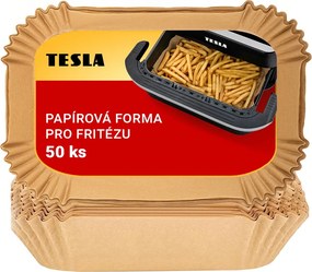 TESLA AirCook QB2075 - papírová forma pro horkovzdušnou fritézu 32 x 22 cm, 50 ks (AIRCKQB2075PLE)