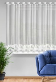 ZÁCLONA NA KROUŽCÍCH TALIA 350X150 CM BÍLÁ