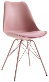 Růžová kožená židle Scandinavia Meisterstück