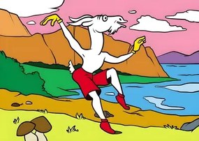 ALEXANDER Puzzle Příhody Kozlíka poplety: U moře MAXI / 20 dílků / 67