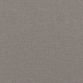 Postel s matrací taupe 100 x 200 cm textil