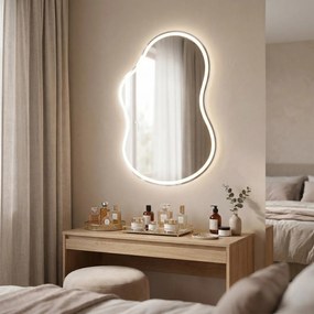 Tutumi Zrcadlo 80x55 cm s vyhříváním a regulovatelným LED osvětlením HOM-01515