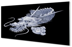 Obraz na skle Japonský drak 120x60 cm