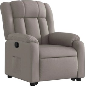 Zvedací polohovací křeslo taupe textil 3205324