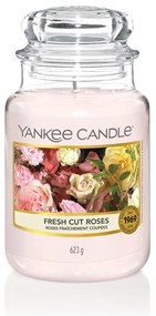 Yankee Candle Vonná Svíčka Fresh Cut Roses classic velký, 623 g