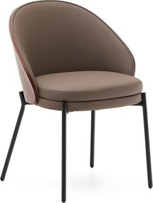 Hnědá jídelní židle Eamy – Kave Home
