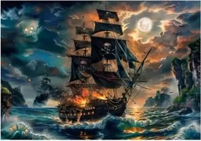 Clementoni 21738 Puzzle Piráti prokletých moří 300 dílků / od 9 let