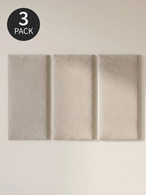 Sinsay - Obdélníkové čalouněné panely 3 pack - béžová