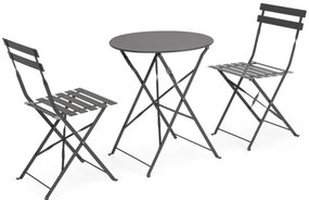BIZZOTTO Zahradní set stolku a židlí AUSTIN antracit 0804925