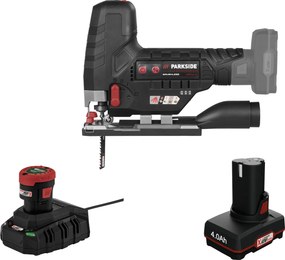 Parkside Performance® Aku přímočará pila Ppstka 12 A1, 2 Ah a 4 Ah