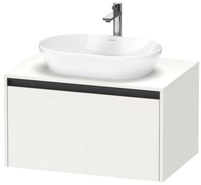 Duravit Ketho.2 - Umyvadlová skříňka s výřezem 46x80x55 cm, 1 zásuvka, matná bílá K24885018180000