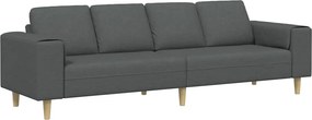 Pohovka do obývacího pokoje Tmavě šedá 250 x 77 x 76 cm 3335082
