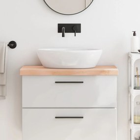 Koupelnová deska 80x40x(2-6) cm neošetřené masivní dřevo 3156022