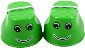 MERCO Chůdy Smile zelené / Balanční hra / Protiskluzový nášlap / Plast