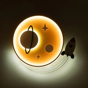Brilagi -LED Dětské stropní svítidlo STARSHIP LED/64W/230V 3000/4500/6000K žlutá