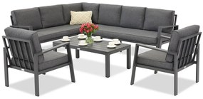 Zakintos Corner 7 antracit Garden Point hliníková sada