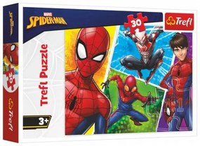 Puzzle Spiderman a Miguel/Disney 27x20cm 30 dílků v krabičce 21x14x4cm