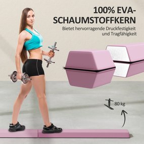 SPORTNOW 236 cm skládací kladina, přenosná gymnastická kladina, protiskluzová kladina, gymnastická a balanční kladina do 80 kg, pro děti od 3 let, vn…